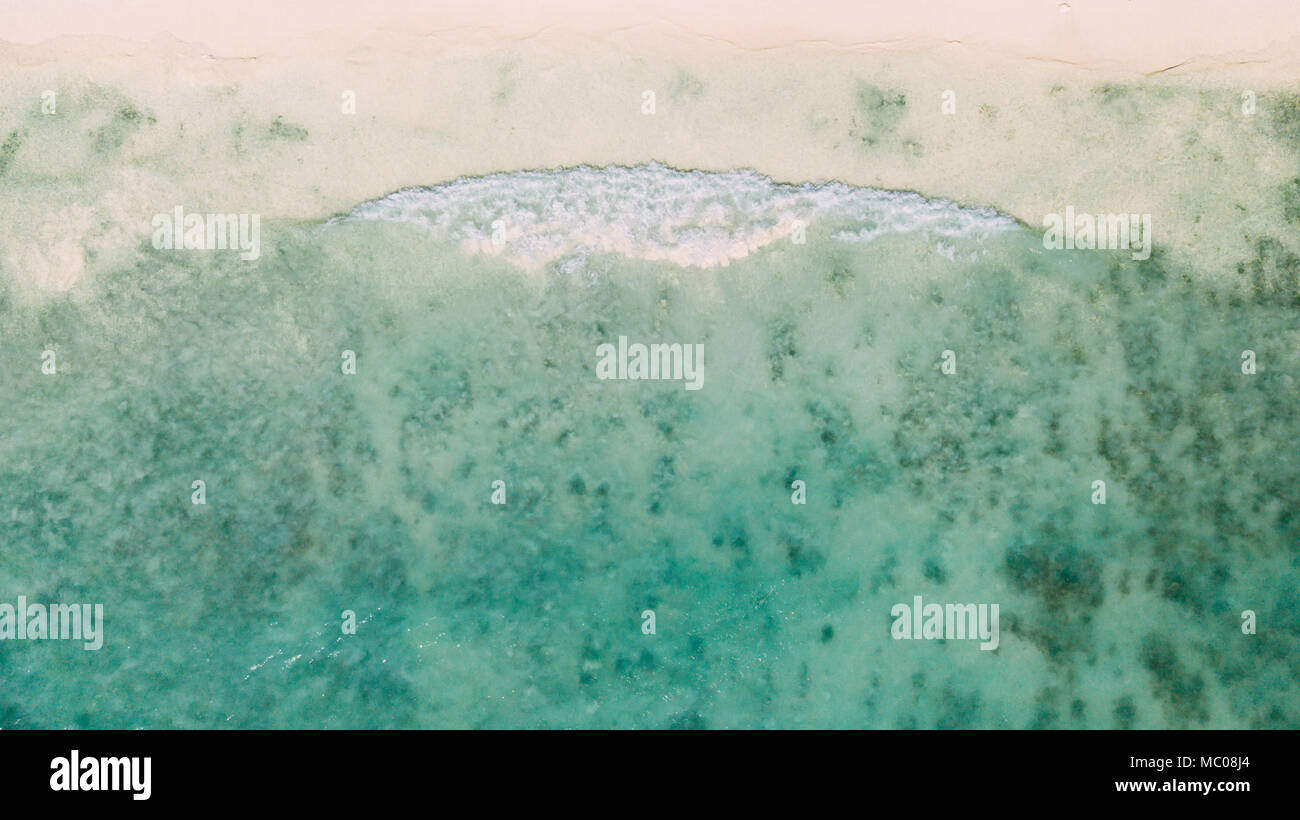 white sand and blue ocean. calm water Stock Photo - Alamy