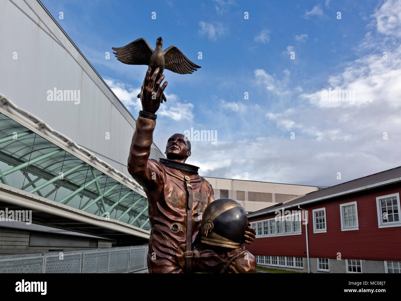 WASHINGTON - Statue of Astronaut Michael P. Anderson, who died when the ...