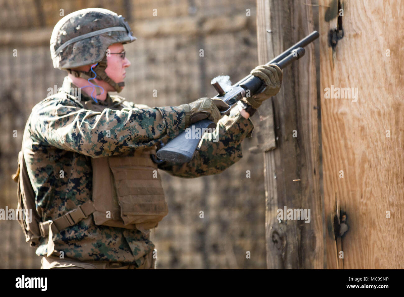 A U.S. Marine Corps Infantry Assault Marine with 3rd Battalion, 8th ...