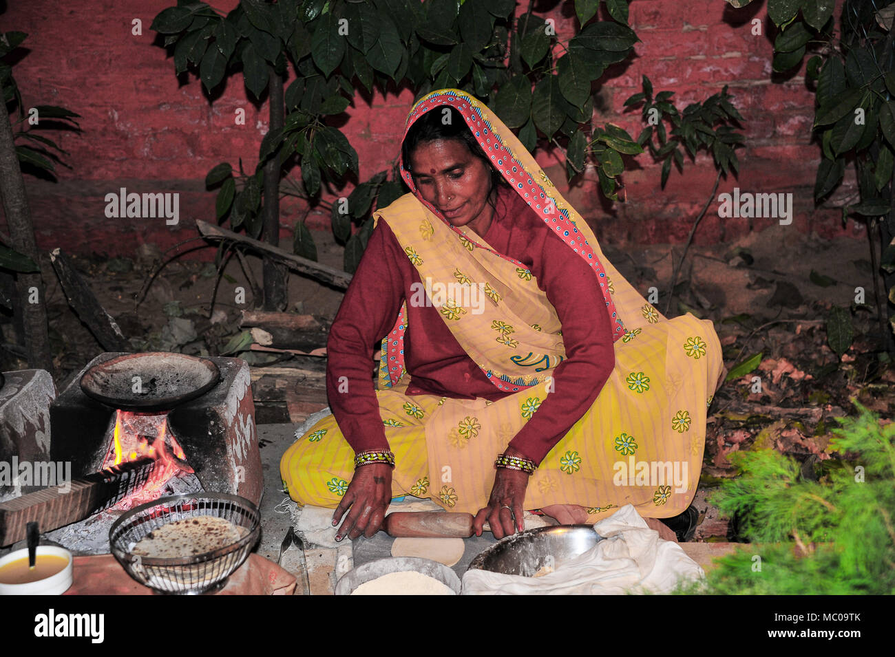 Indian Rural Woman Cooking Food High Resolution Stock Photography and ...