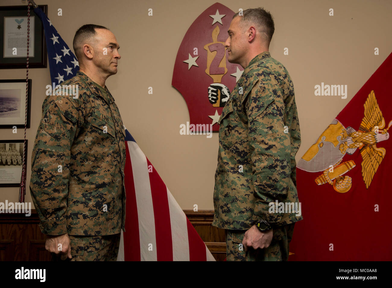 U.S. Marine Corps Maj. Gen. John K. Love, commanding general, 2nd ...