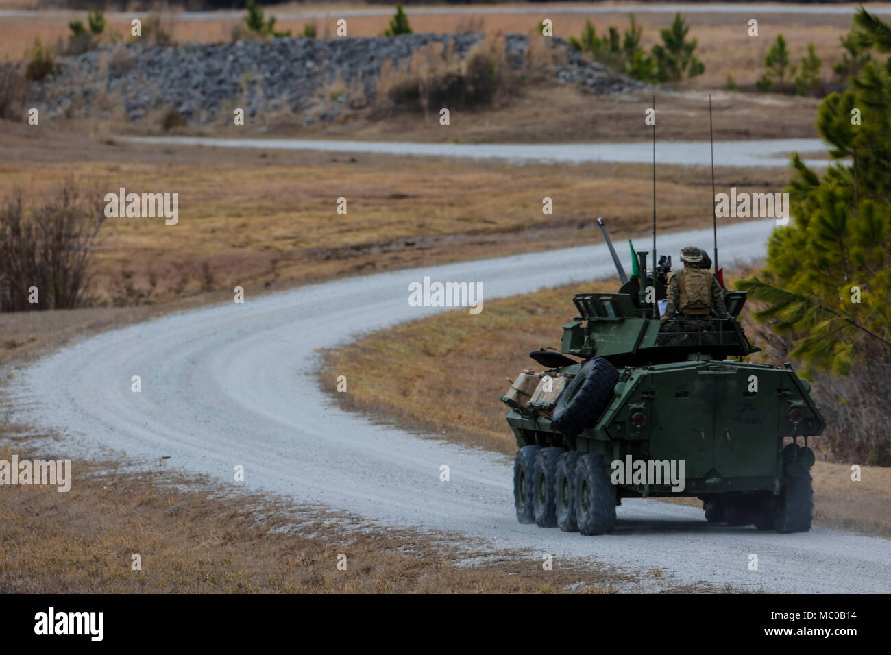 A Light Armored Vehicle with 2nd Light Armored Reconnaissance Battalion ...
