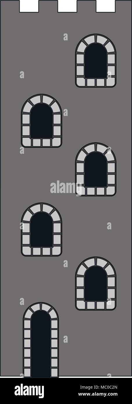 tower of medieval castle isolated icon Stock Vector Image & Art - Alamy