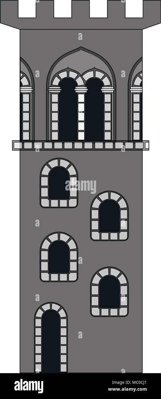 tower of medieval castle isolated icon Stock Vector Image & Art - Alamy