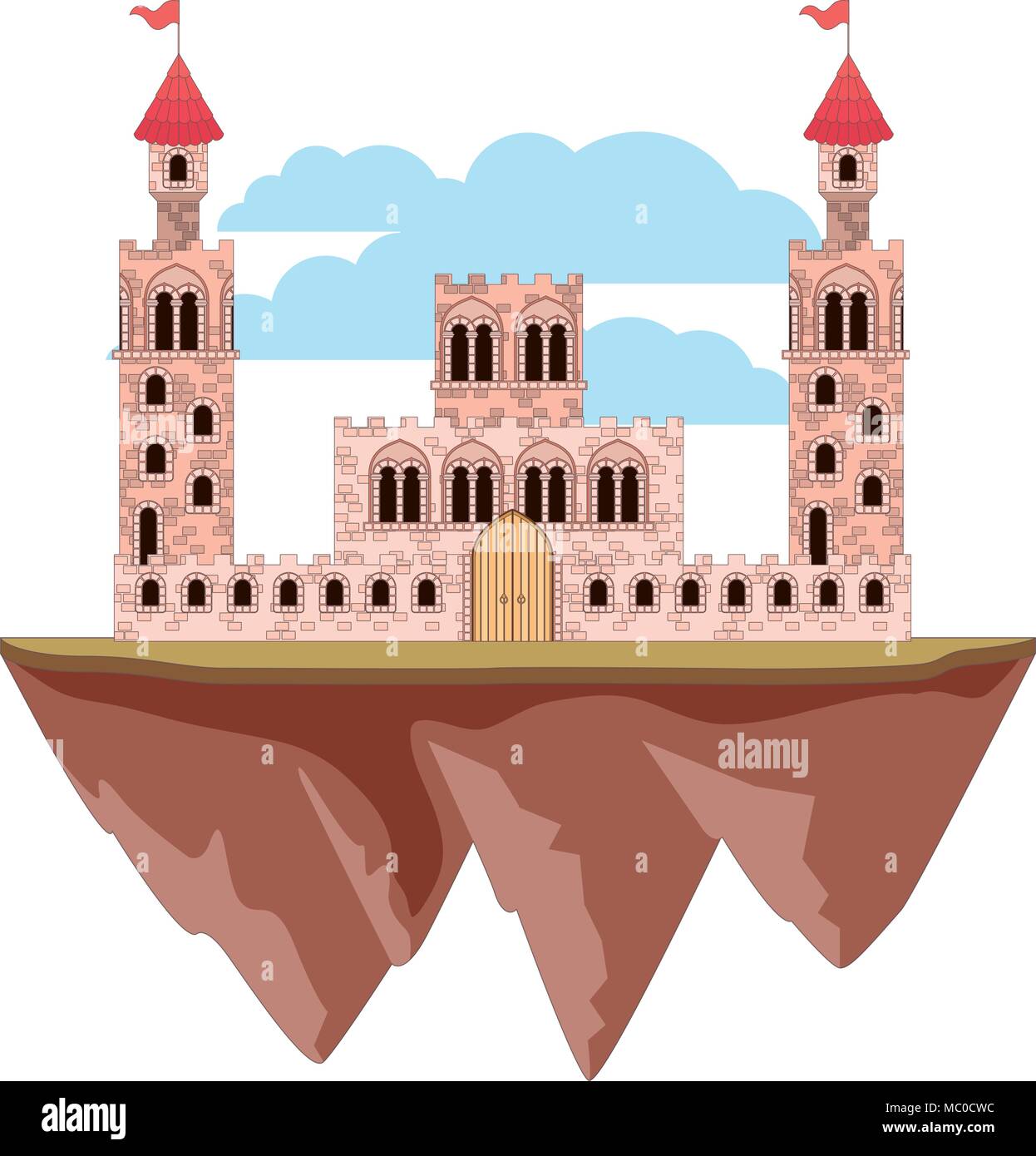 medieval castle on ground Stock Vector Image & Art - Alamy