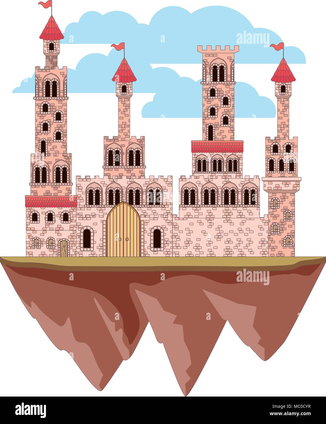 medieval castle on ground Stock Vector Image & Art - Alamy