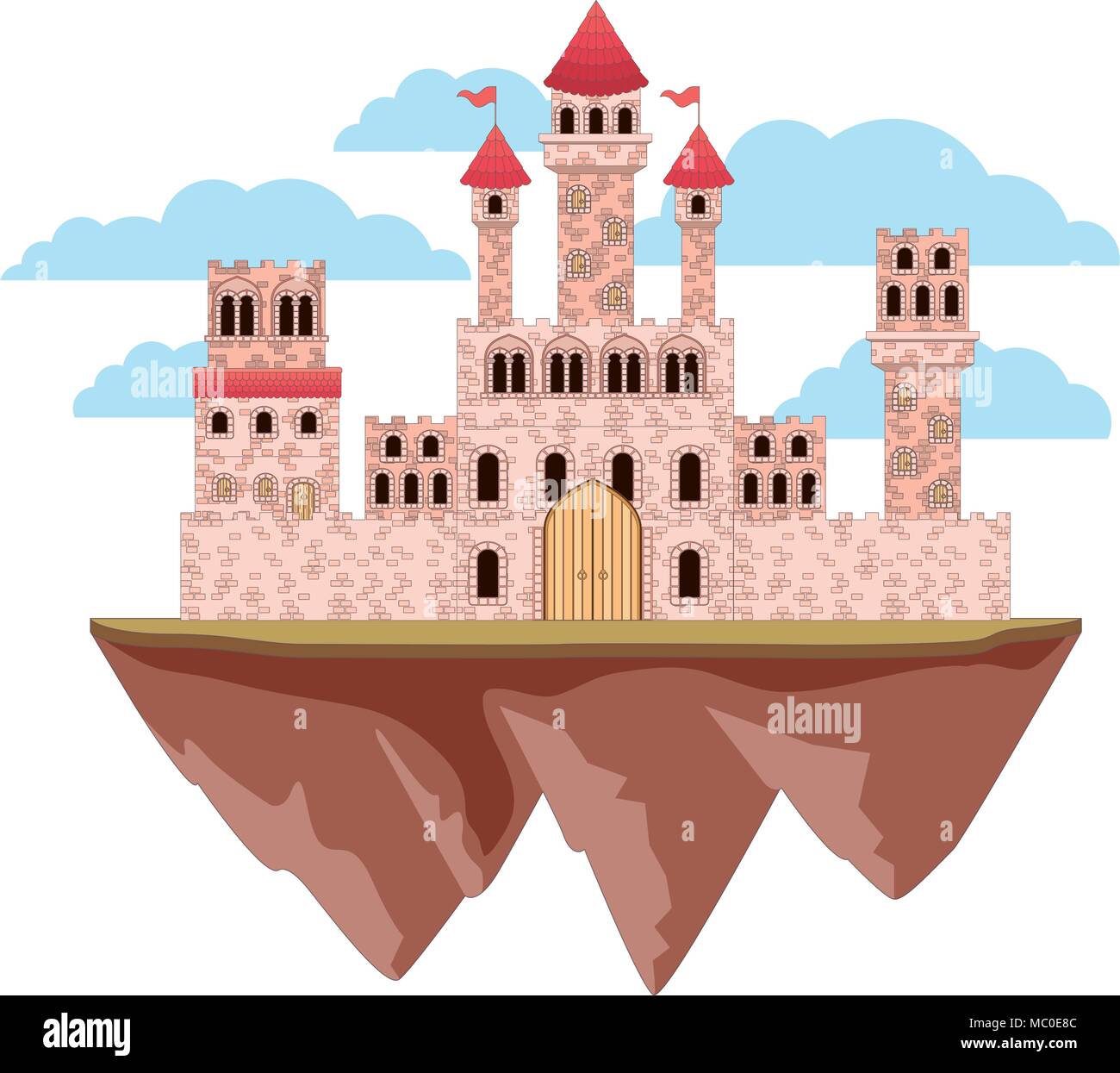 medieval castle on ground Stock Vector Image & Art - Alamy