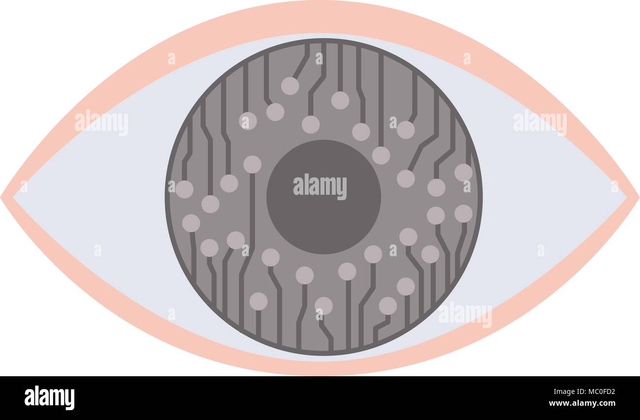 eye with electric circuit Stock Vector Image & Art - Alamy