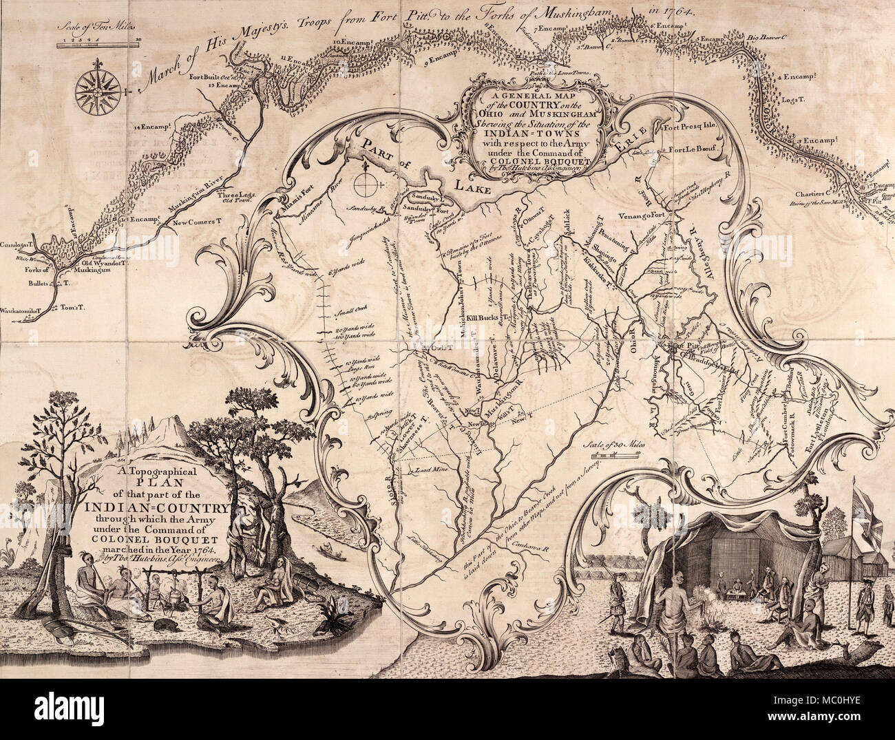 A General Map of the Country on the Ohio and Muskingham Shewing the ...