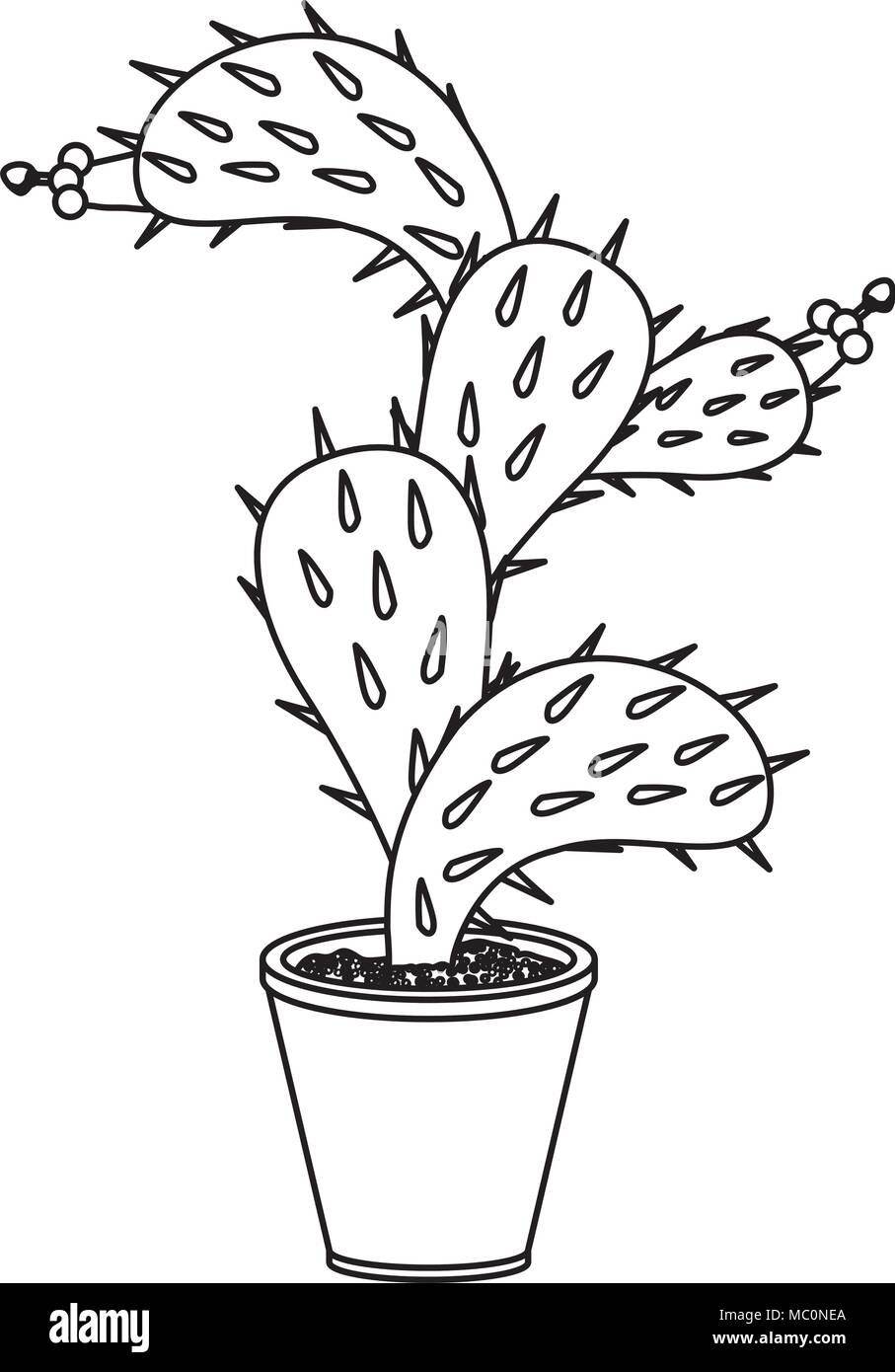 Nopal cactus Stock Vector Images - Alamy