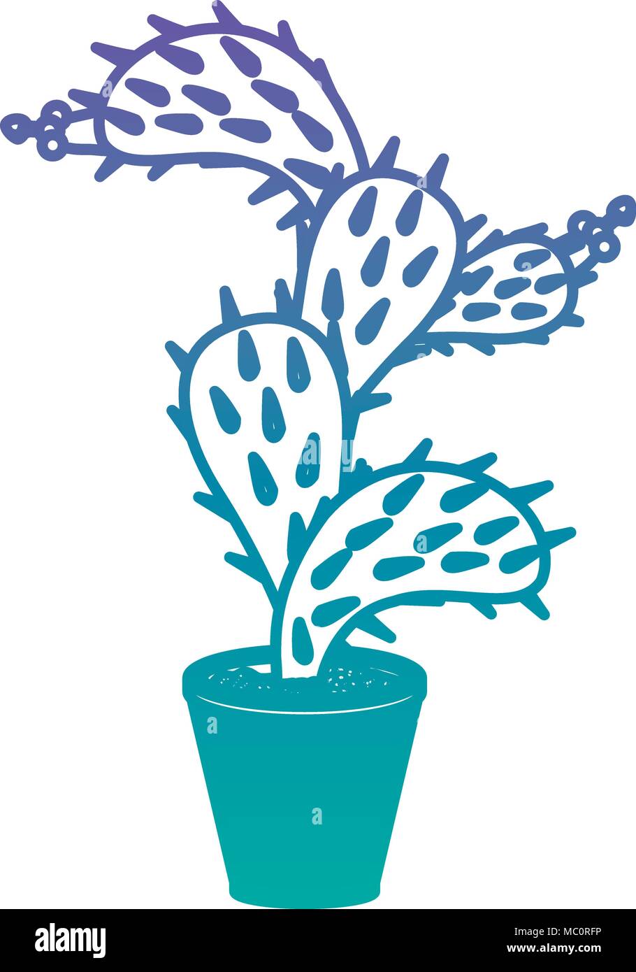 Nopal Cactus Stock Vector Images - Alamy