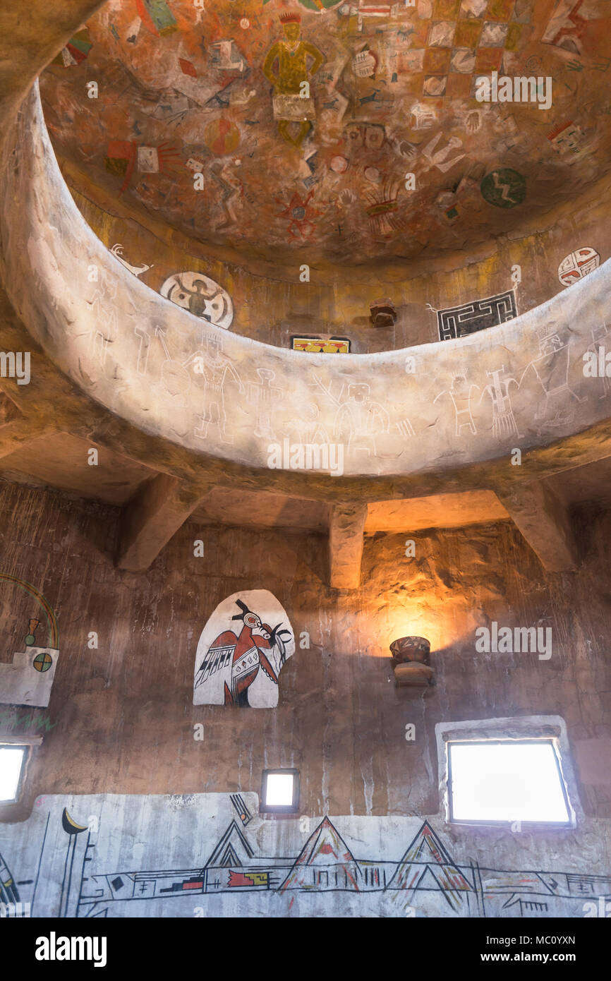 Grand Canyon, Arizona, US - March 28, 2017: Interior of the historic ...