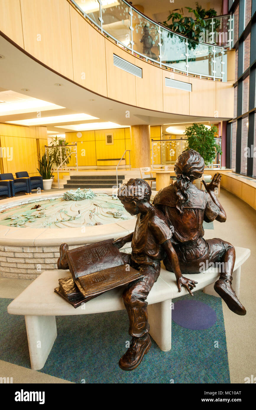 Rochester, Minnesota, USA - October 24, 2012: Bronze statues created by ...