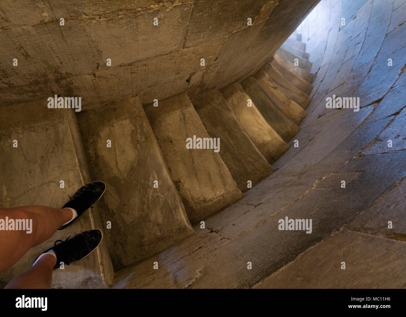 Inside the leaning tower of pisa hi-res stock photography and images ...