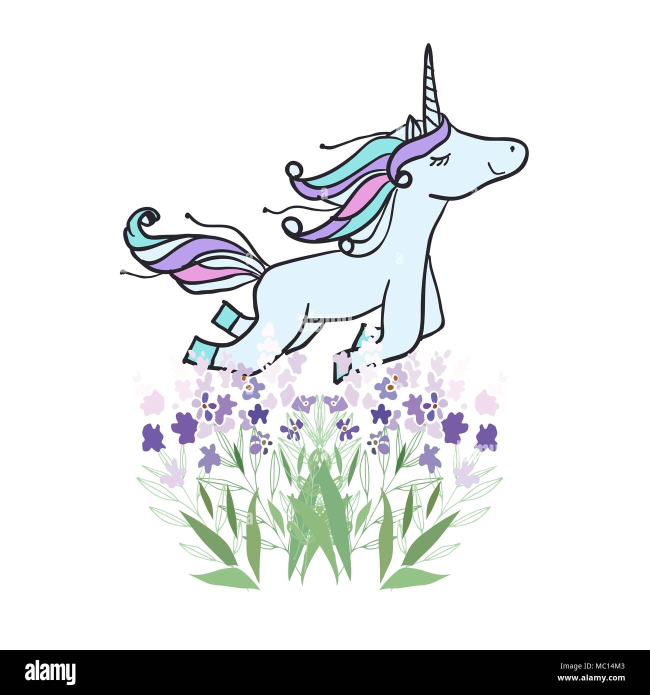 Retro style Illustration with flowers and animal Stock Vector Image ...