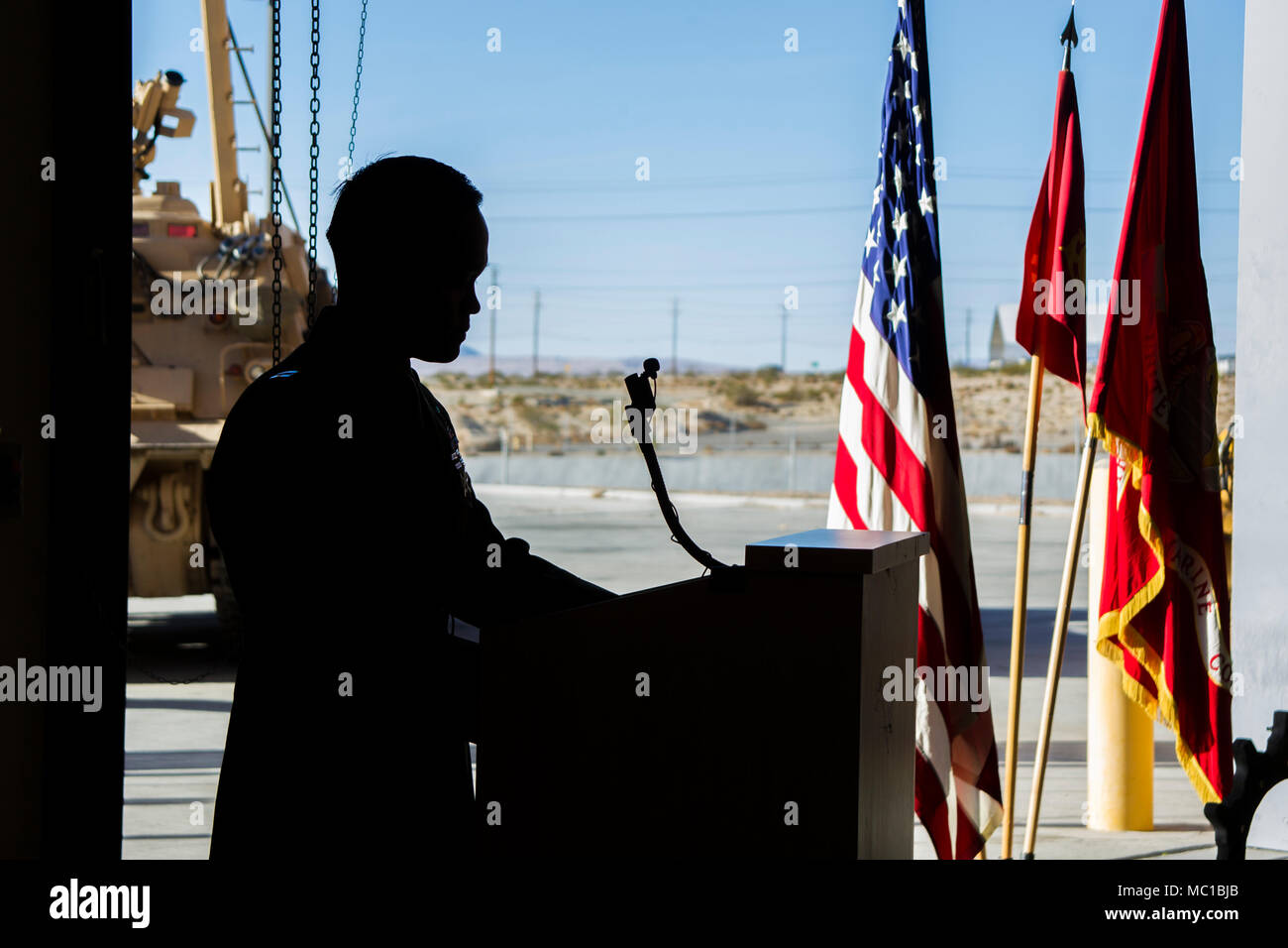 Captain Christopher Silva, inspector instructor, Delta Company, 4th ...