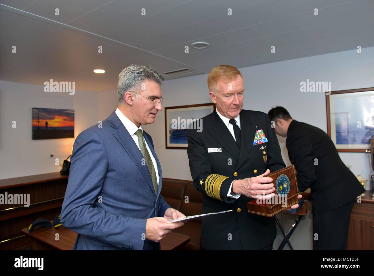 180119-N-GL340-248 VALLETTA, Malta (Jan. 19, 2018) Adm. James G. Foggo ...
