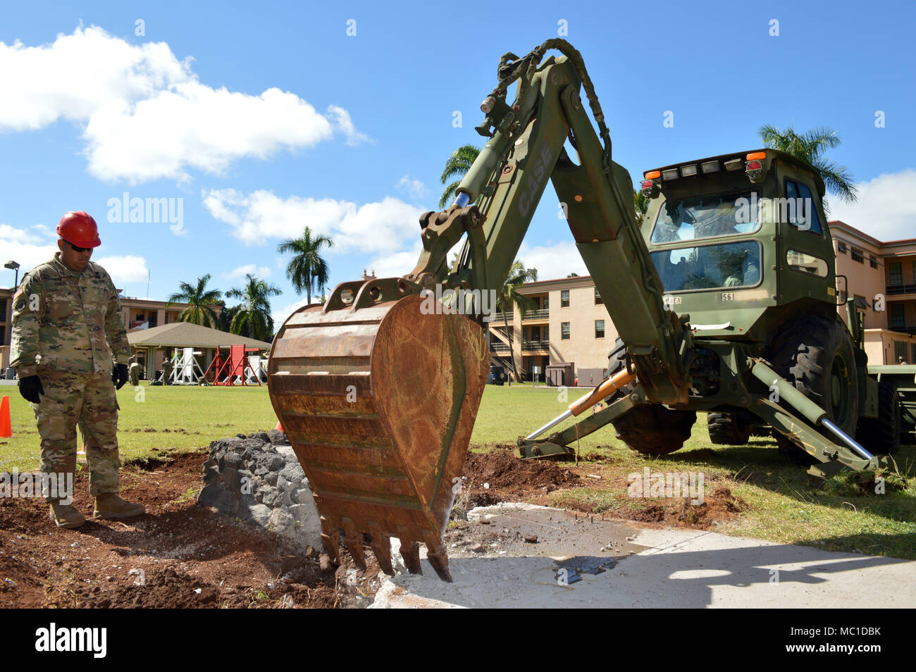 A Soldier assigned to the 561st Engineer Company, 84th Engineer ...