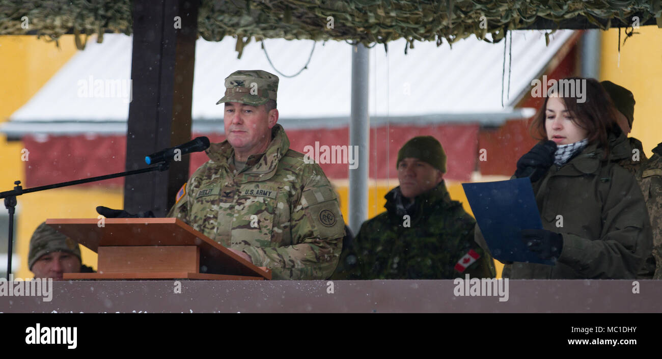 Yavoriv, Ukraine – Col. Dennis Deeley, the 27th Infantry Brigade Combat ...