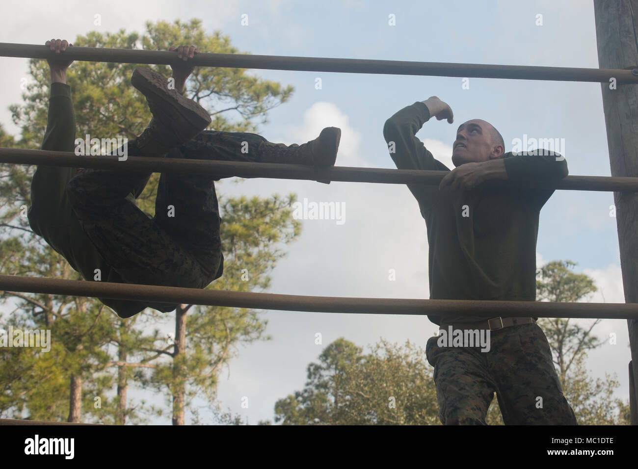 U.S. Marine Corps Recruits with Alpha Company, 1st Battalion, Recruit ...