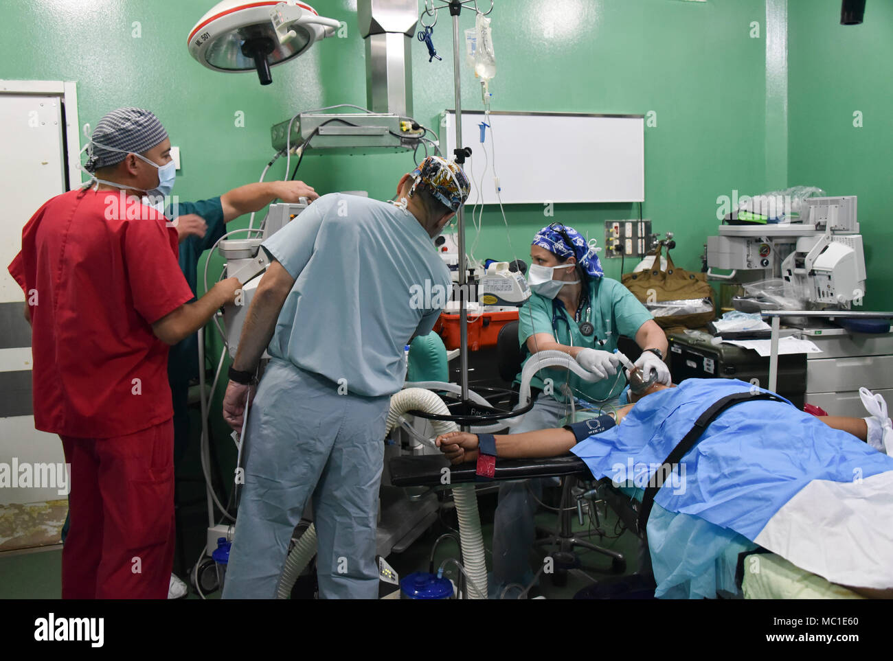 U.S. Army medical personnel with the Joint Task Force-Bravo Mobile ...