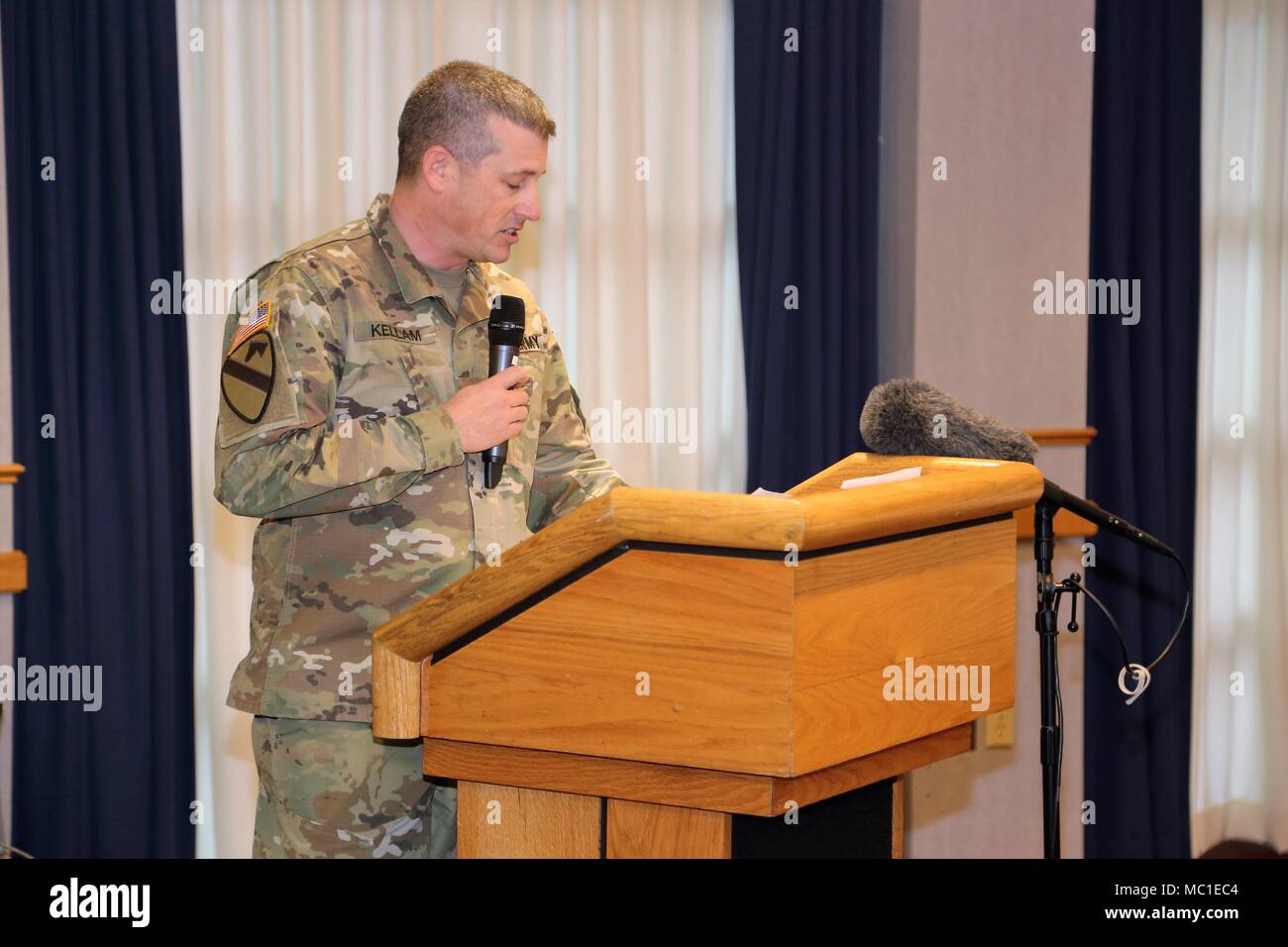Lt. Col. Robert Kellam, commander of the 1st Battalion, 291st Brigade ...