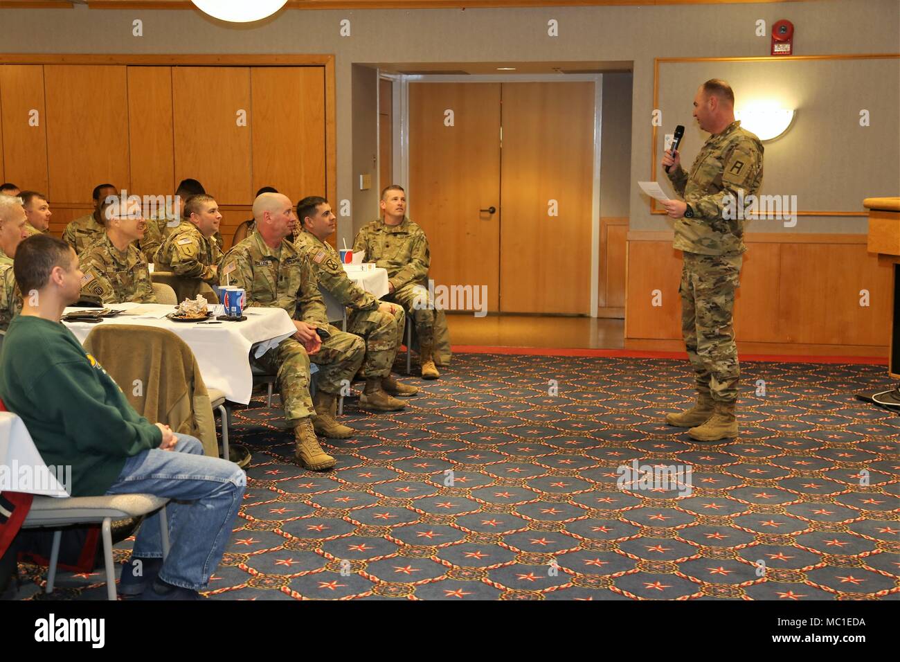 Col. Brooks Shultze, commander of the 18st Multi-Functional Training ...