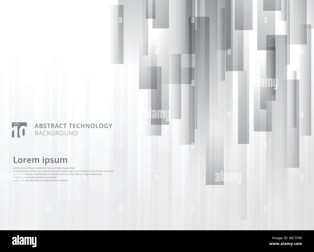 Abstract technology vertical overlap geometric squares shape gray ...