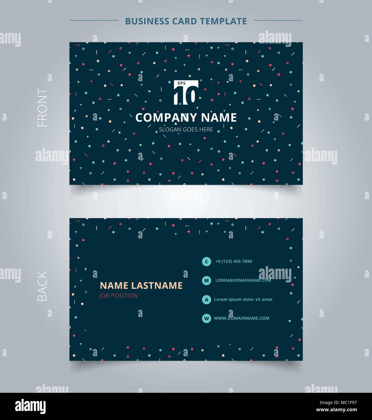 Name card design hi-res stock photography and images - Alamy