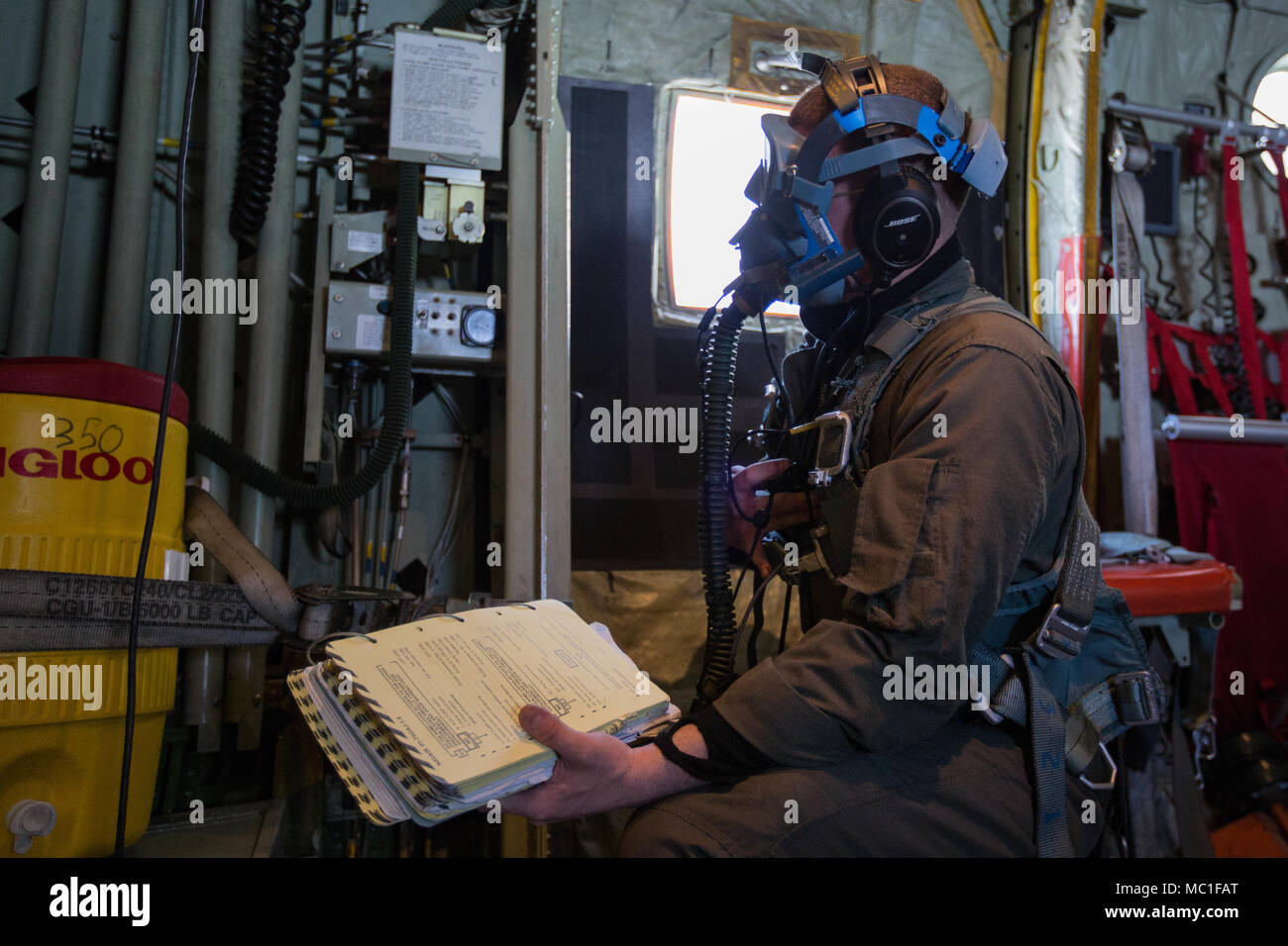 U.S. Marine Corps Cpl. Alec A. Buck, a fixed-wing aircraft crew chief ...