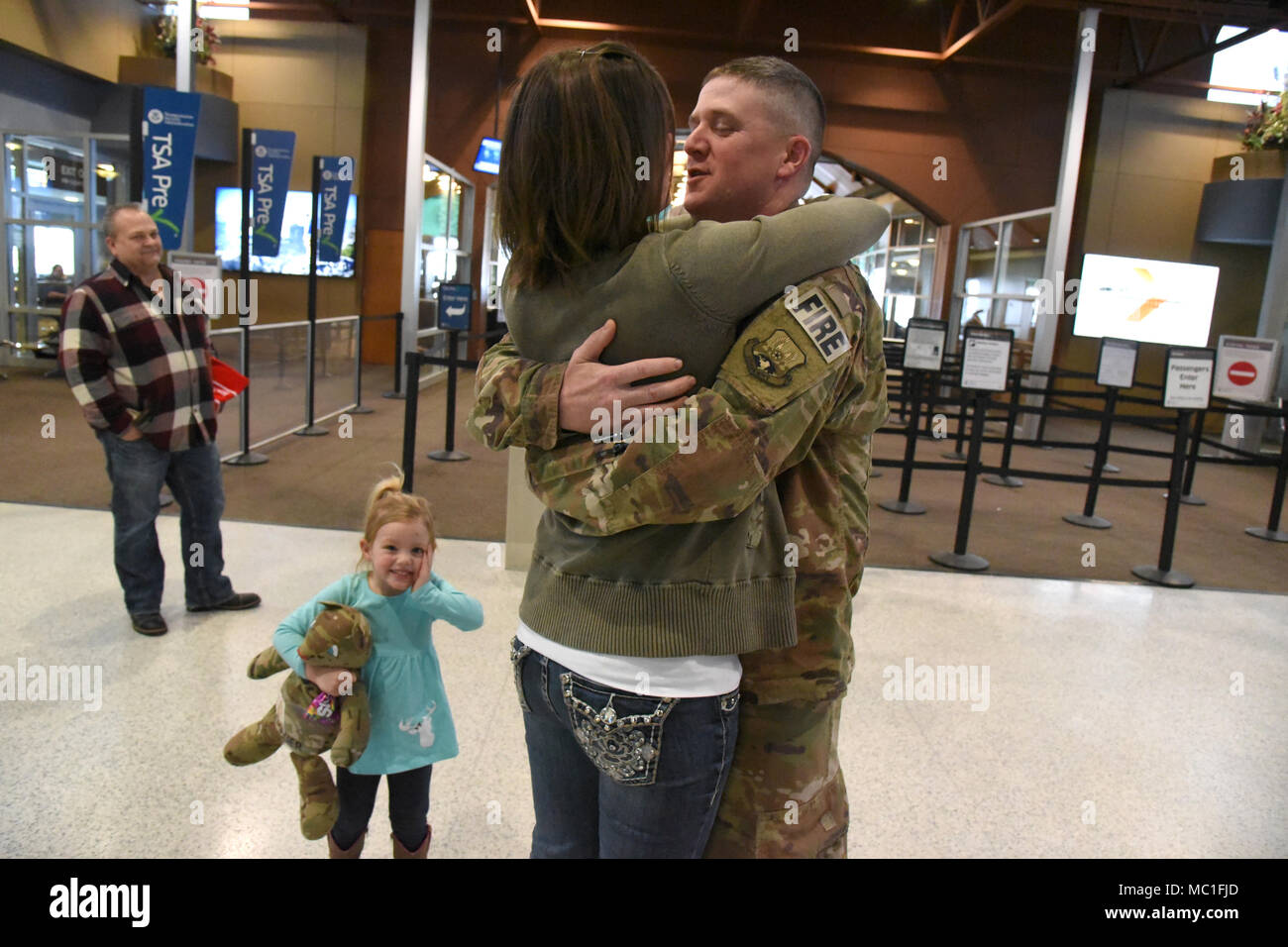U.S. Air Force Senior Master Sgt. Travis Schauer, a fire fighter ...