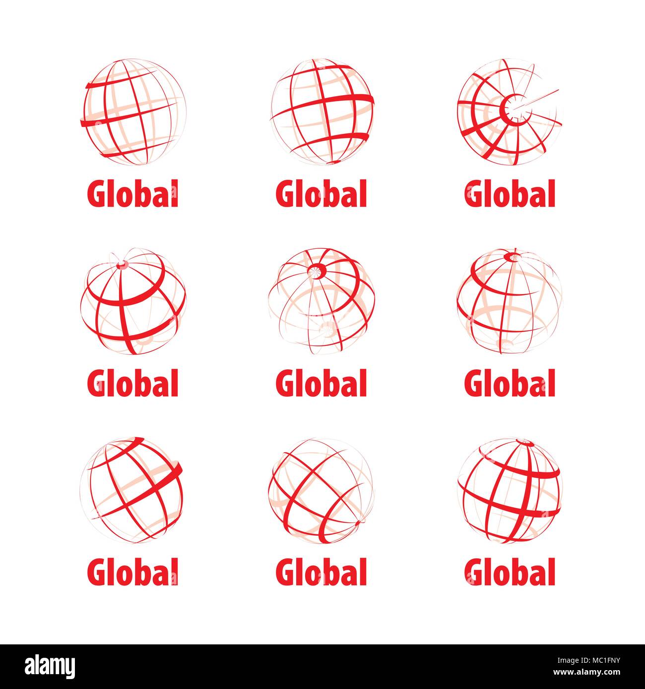vector logo globe Stock Vector Image & Art - Alamy