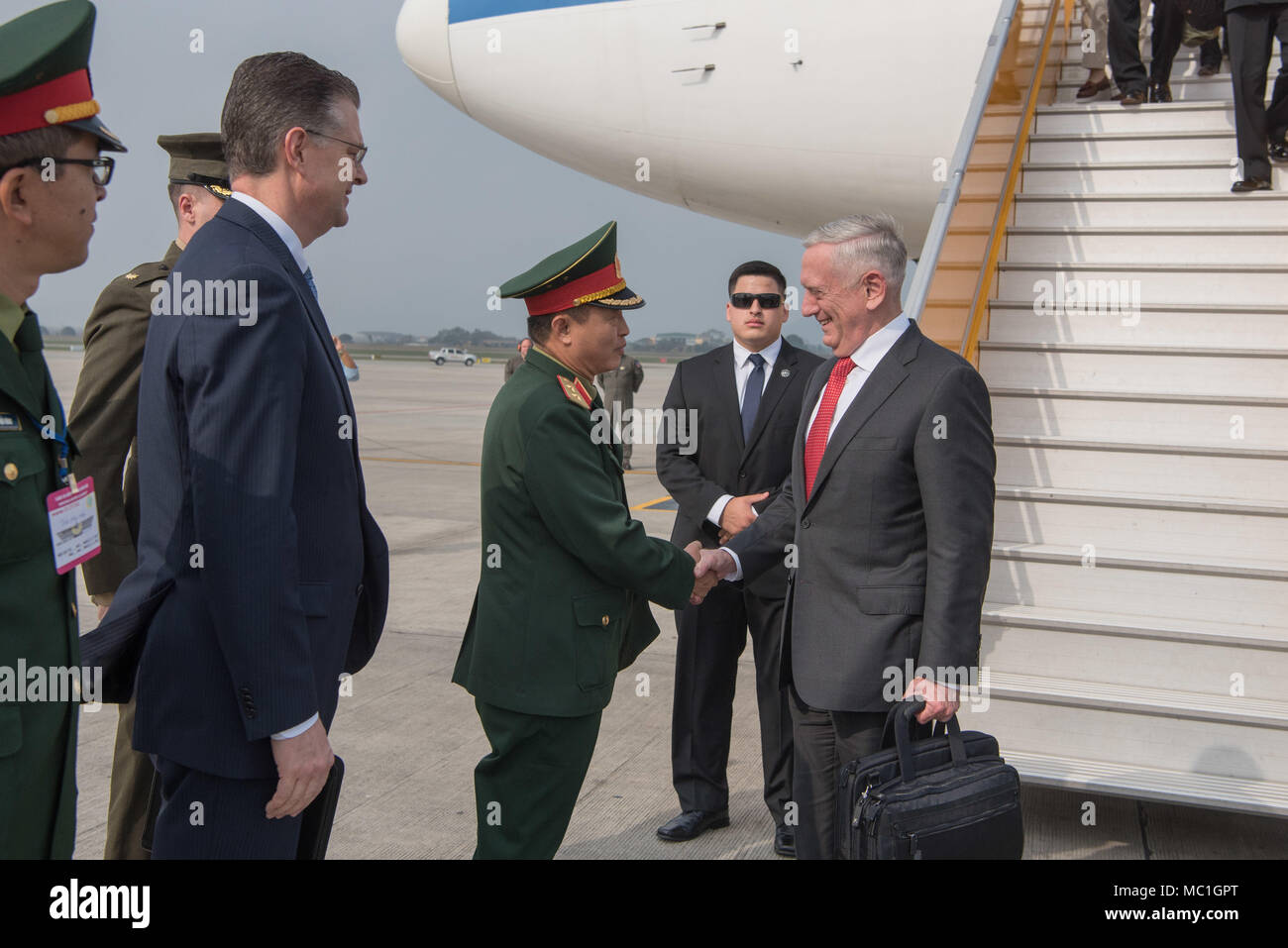 Defense Secretary James N. Mattis arrives in Hanoi, Vietnam on Jan. 24 ...
