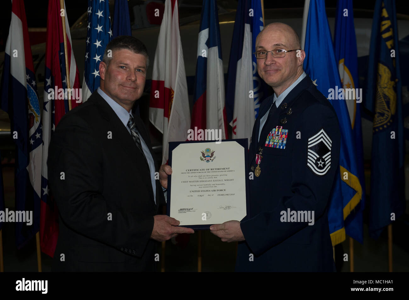 Chief Master Sgt. Justin Wright retires after 26 years of service at ...