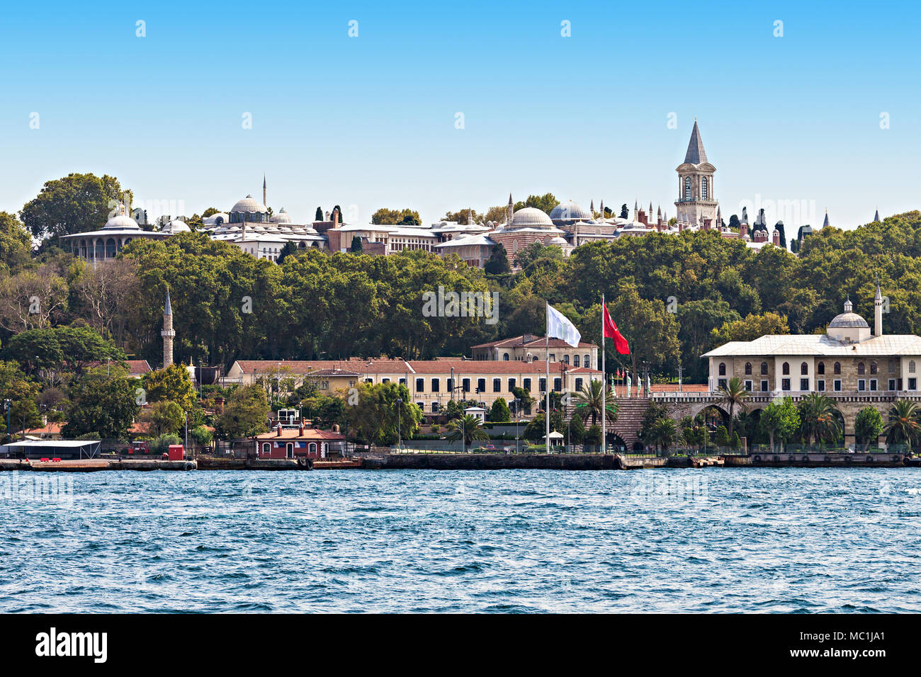 Topkapi palace, view from the sea, Istanbul, Turkey Stock Photo - Alamy