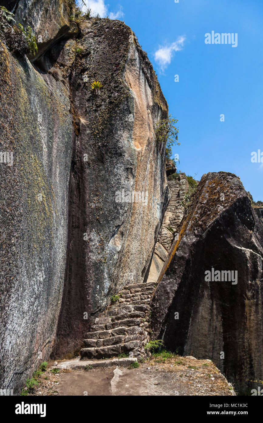 Carved stone machu picchu peru hi-res stock photography and images - Alamy