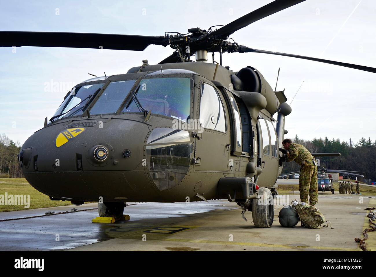 Chief Warrant Officer 2 Jamison Leech, a UH-60 Blackhawk helicopter ...