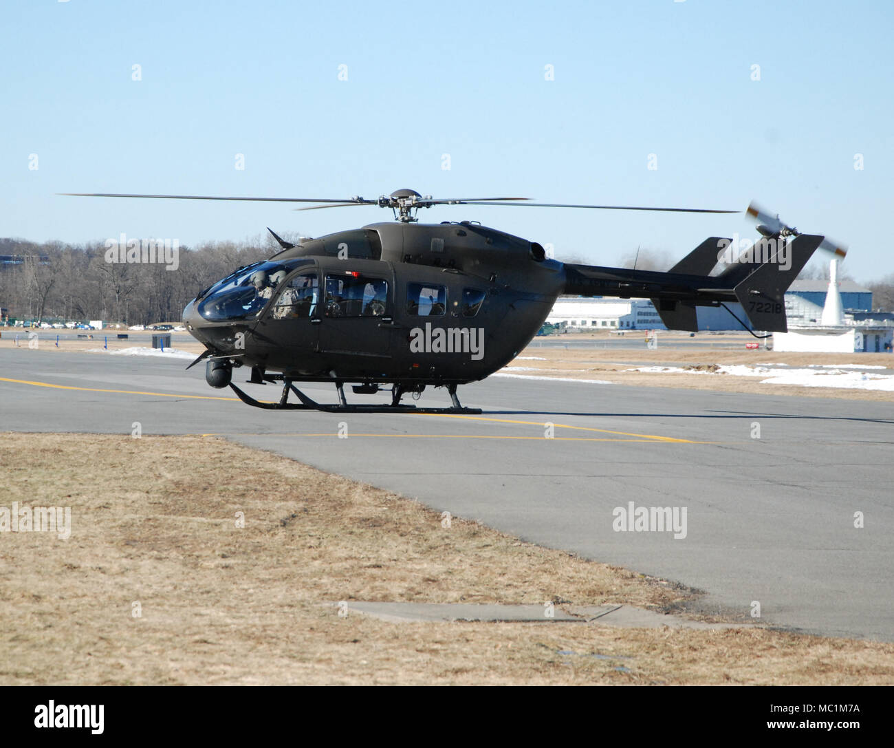 A UH-72 Lakota helicopter piloted by NewYork Army National Guard Chief ...