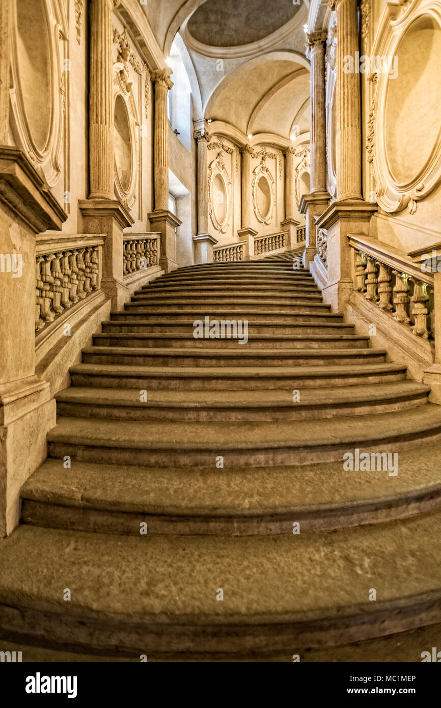 Italy Piedmont Turin Palazzo Carignano - Guarino Guarini - helical ...