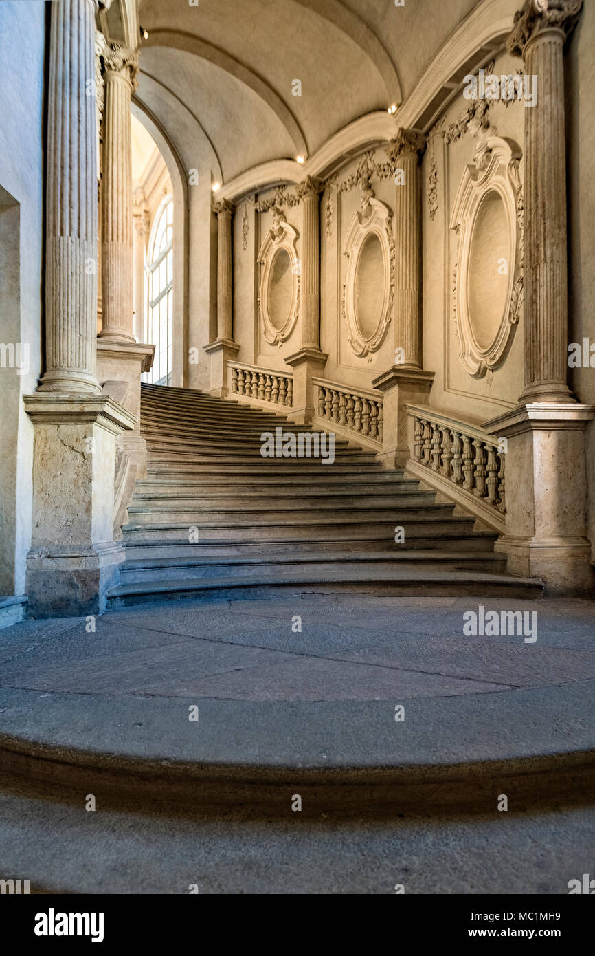 Italy Piedmont Turin Palazzo Carignano - Guarino Guarini - helical ...
