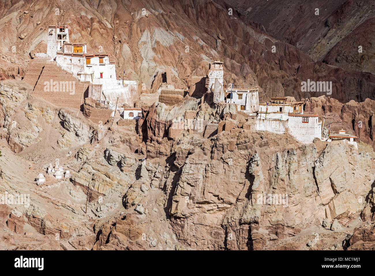 Basgo Monastery is a Buddhist monastery in Basgo, Ladakh, India Stock ...