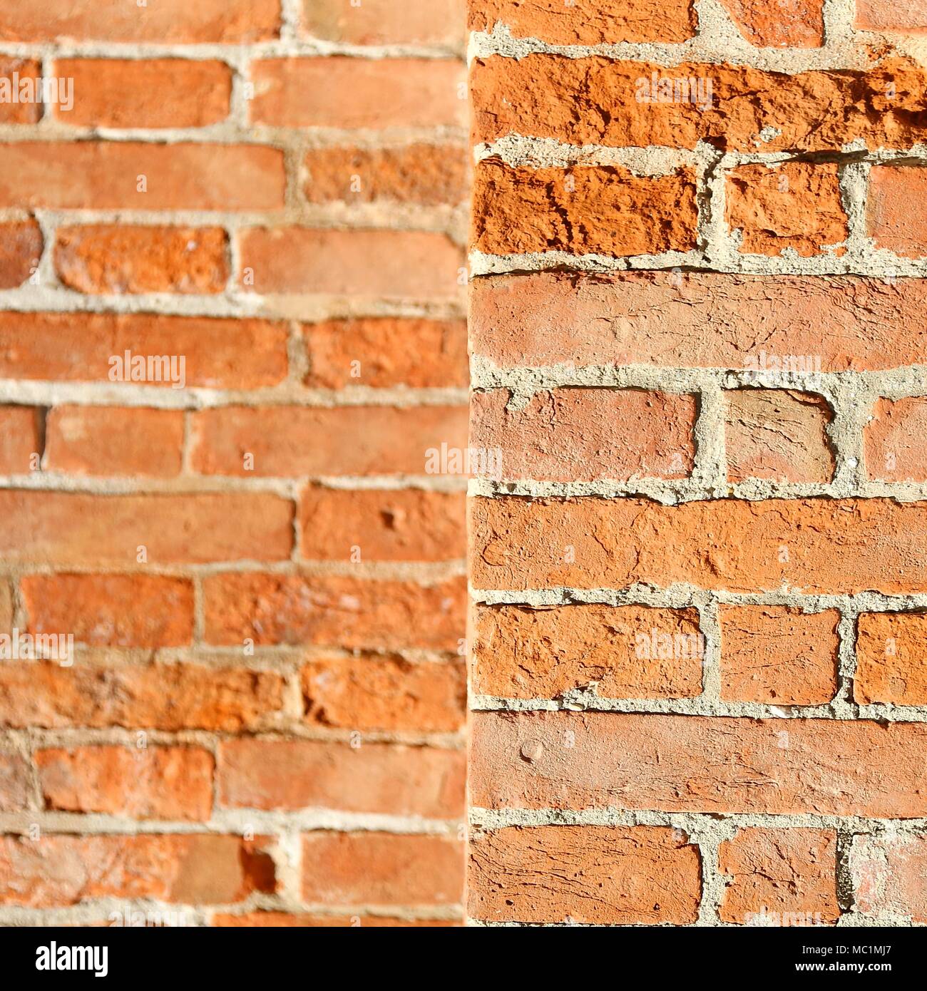 background of red brick wall with mortar of ancient italin palace Stock ...