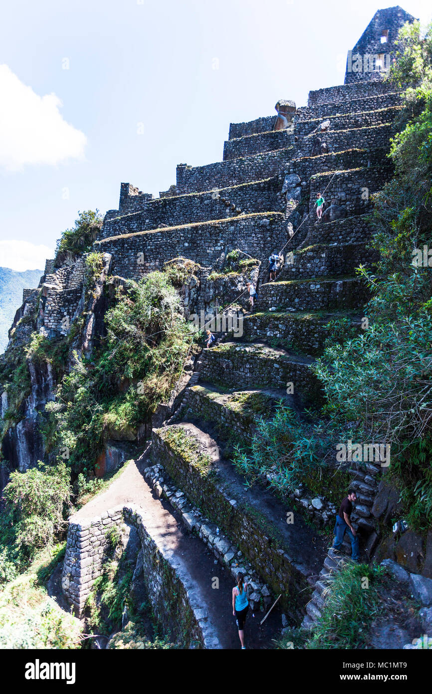 Waynapicchu at Machu Picchu, was designed Peruvian Historical Sanctuary ...