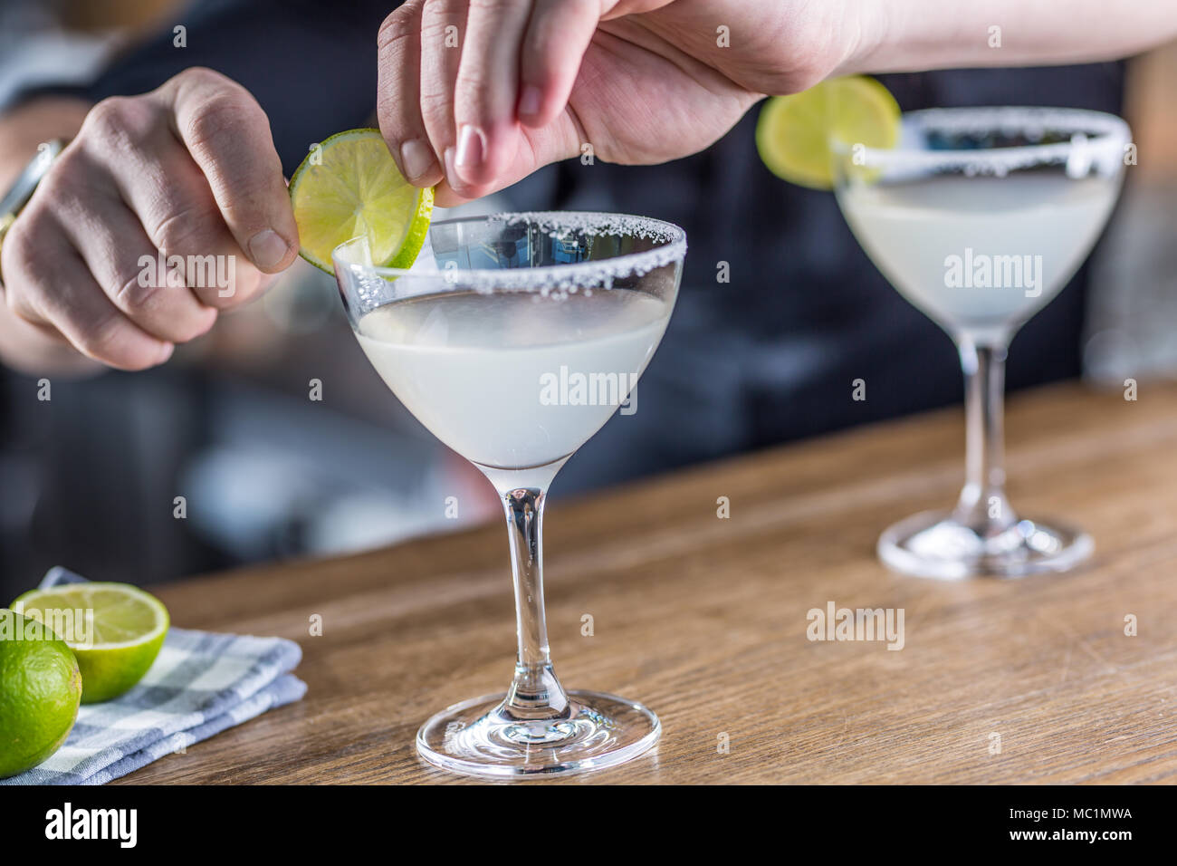 Margarita cocktail making hi-res stock photography and images - Alamy
