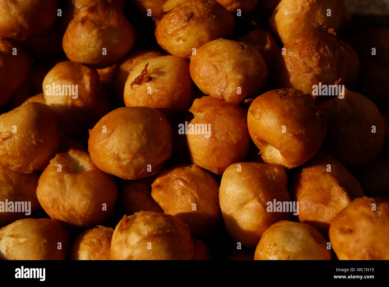 Indian Street Food Fried Banana Fruit cakes Odisha India Stock Photo ...