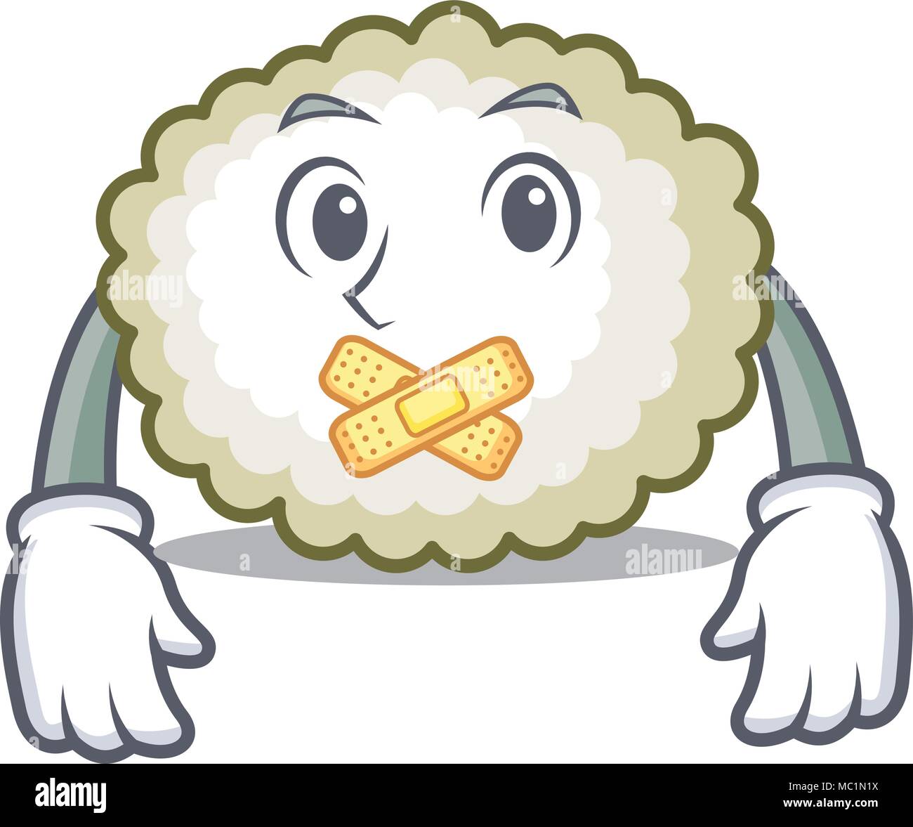 Silent cotton ball mascot cartoon Stock Vector Image & Art - Alamy