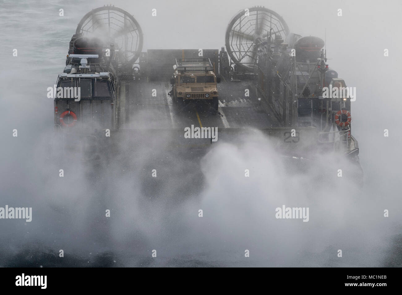 180124-N-DC385-432 PHILIPPINE SEA (Jan. 24, 2018) Landing craft air ...