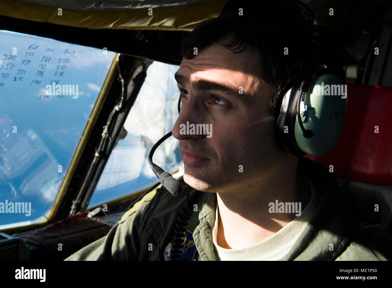 A B-52 Stratofortress pilot deployed from Minot Air Force Base, N.D ...