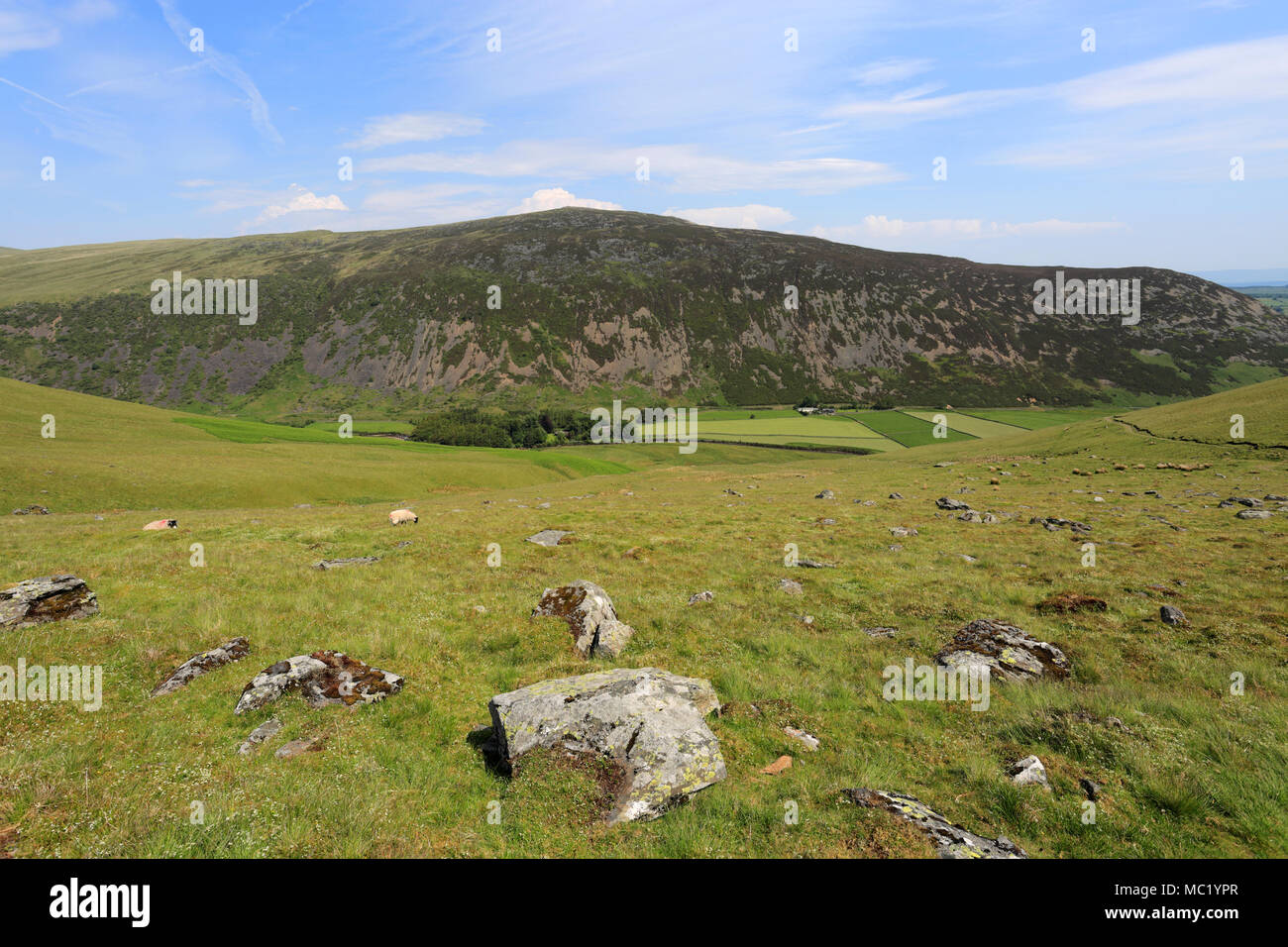 The Mosedale valley and Carrock fell, Lake District National Park ...