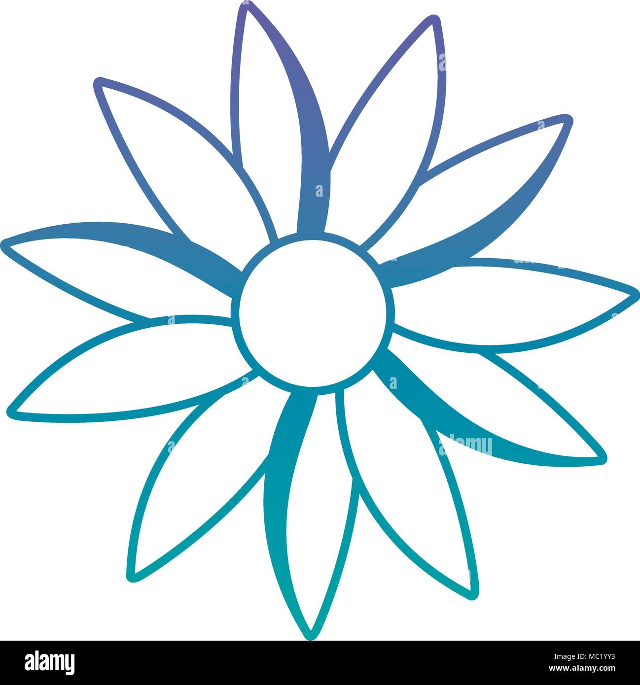 cute violet flower decorative icon Stock Vector Image & Art - Alamy